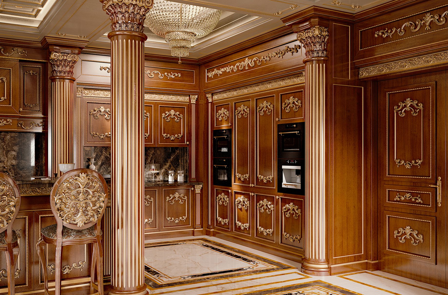 Italian Kitchen ideas for Villas and Palace - Modenese Bespoke Joinery