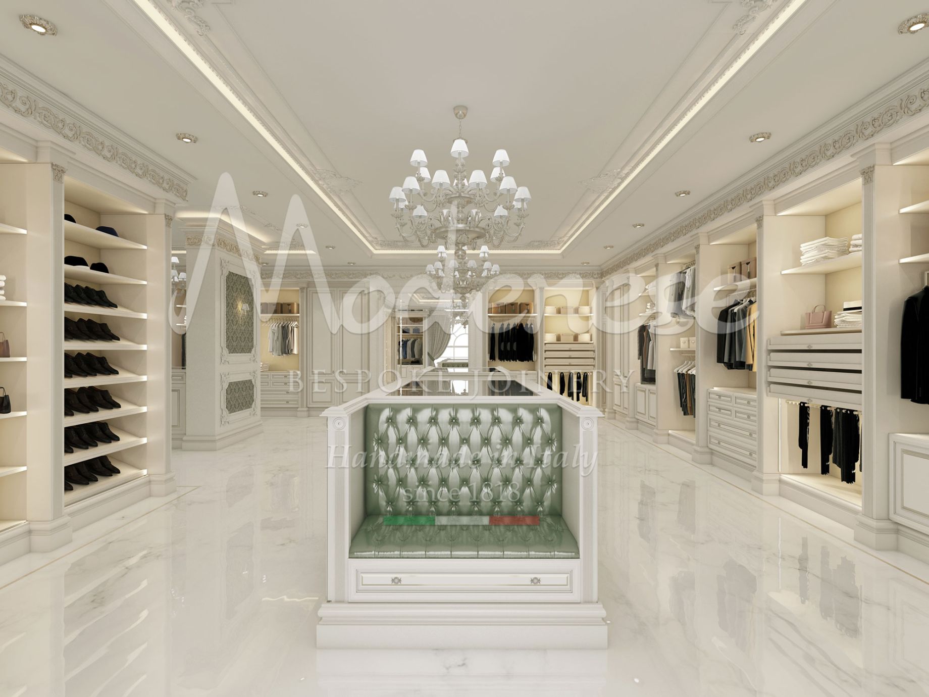 Walk-in Closet Italian Design Projects - Modenese Bespoke Joinery